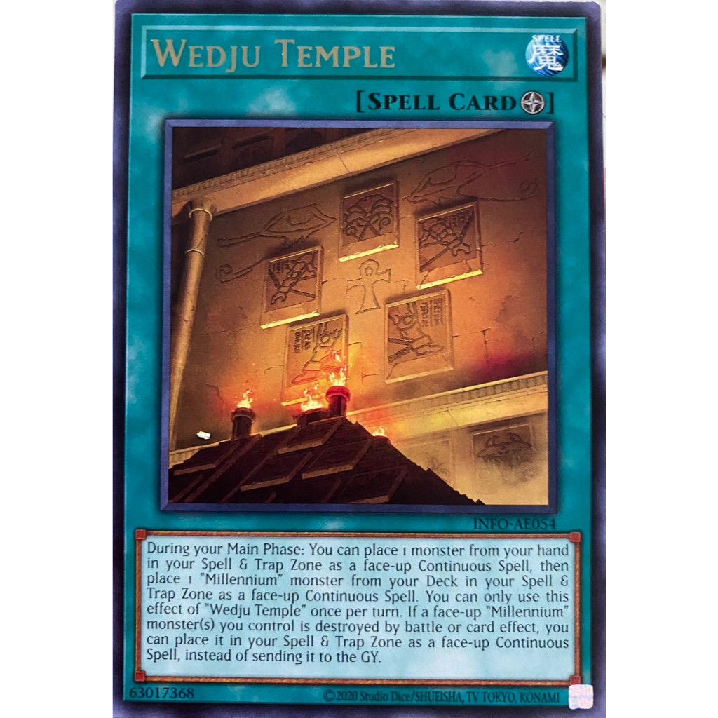 Yugioh Asia-Eng [INFO-AE054] Wedju Temple (Rare) การ์ดยูกิแท้ถูก ...