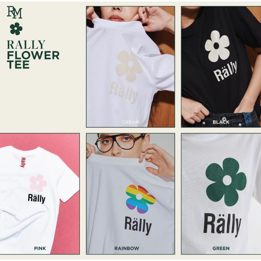 Rally Movement เสื้อยืด 🌈ใช้โค้ดลดได้20%-30% ของแท้100% 💓สินค้าพร้อมส่ง ...