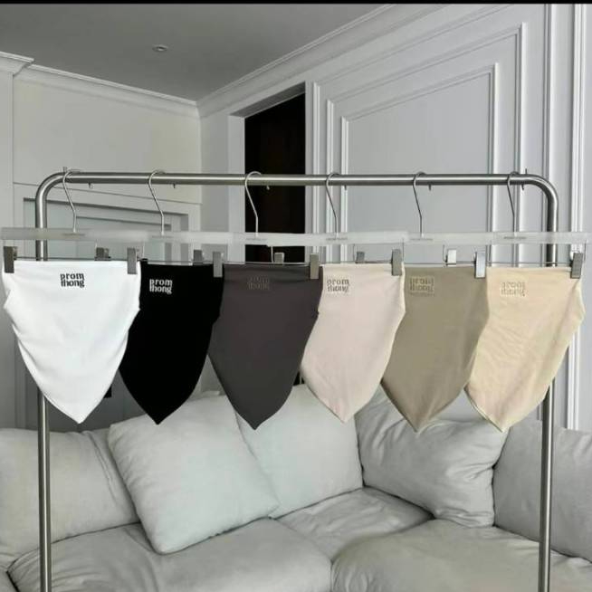 PT027 เสื้อเกาะอกจีบชายสม็อคหลัง ปัก PROMTHONG | Shopee Thailand