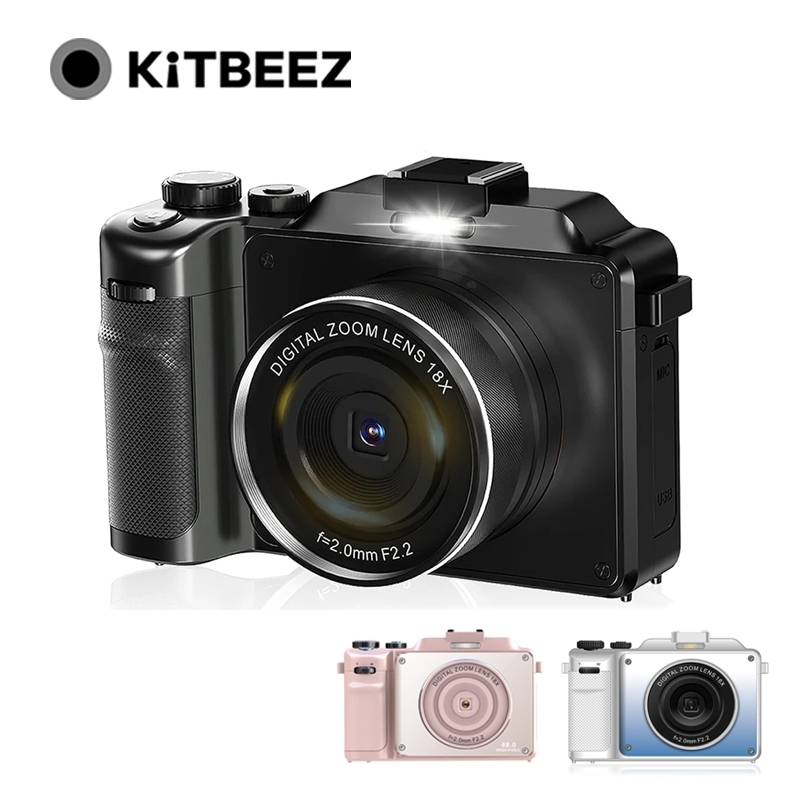 KiTBEEZ KP-3 กล้องดิจิตอล 4K 18X กล้องดิจิตอลมิเรอร์เลส WIFI ระดับ ...
