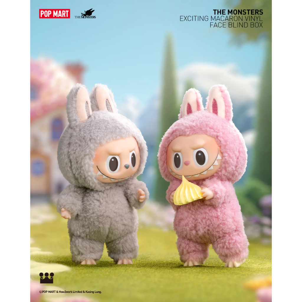 พร้อมส่งในไทย popmart labubu macaron labubu v1 Keychain พวงกุญแจ กล่อง ...
