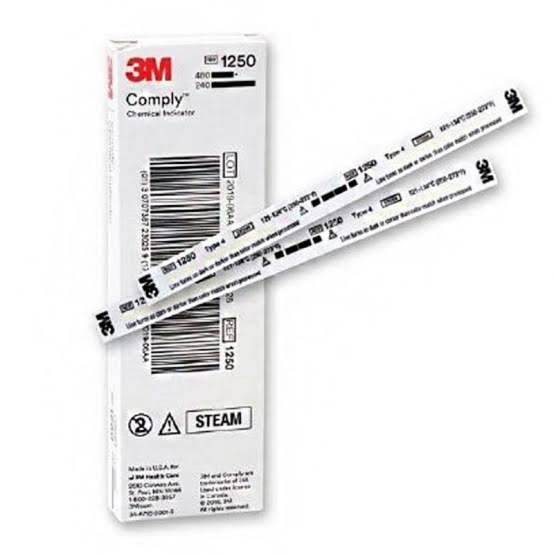 แท้ 💯 Sale Exp. 12/25 3M 1250 Comply Steam Chemical Indicator Strips ...