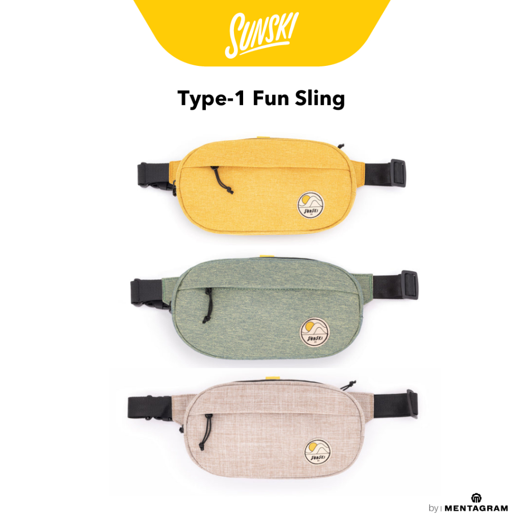 [SUNSKI] กระเป๋าสะพายข้าง กระเป๋าคาดอก กระเป๋าซิป รักษ์โลก Type-1 Fun ...