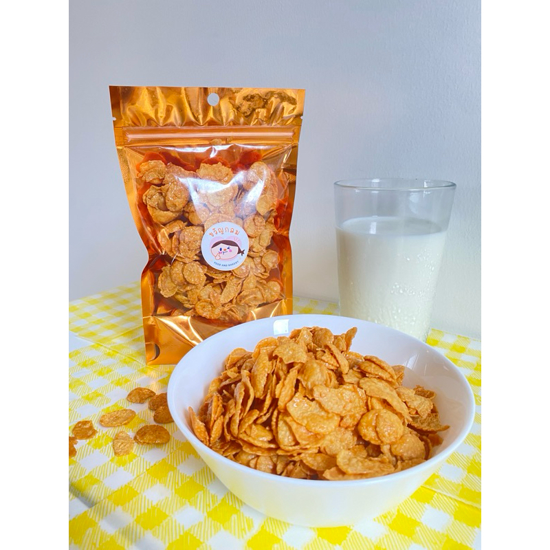 คอนเฟลกรสคาราเมลน้ำผึ้งแท้ ใช้เนยแท้ หอมคารเมล หวาน กลมกล่อม กรอบ อร่อย ...