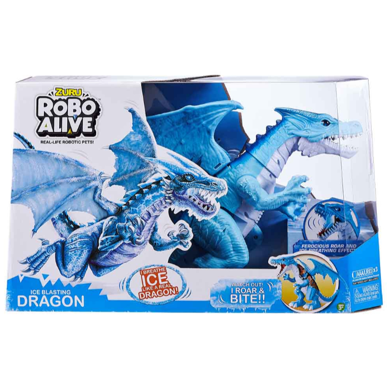 Zuru Alive Robot France Boys Robotic S1 Dragon Model Blue - (Ice ...