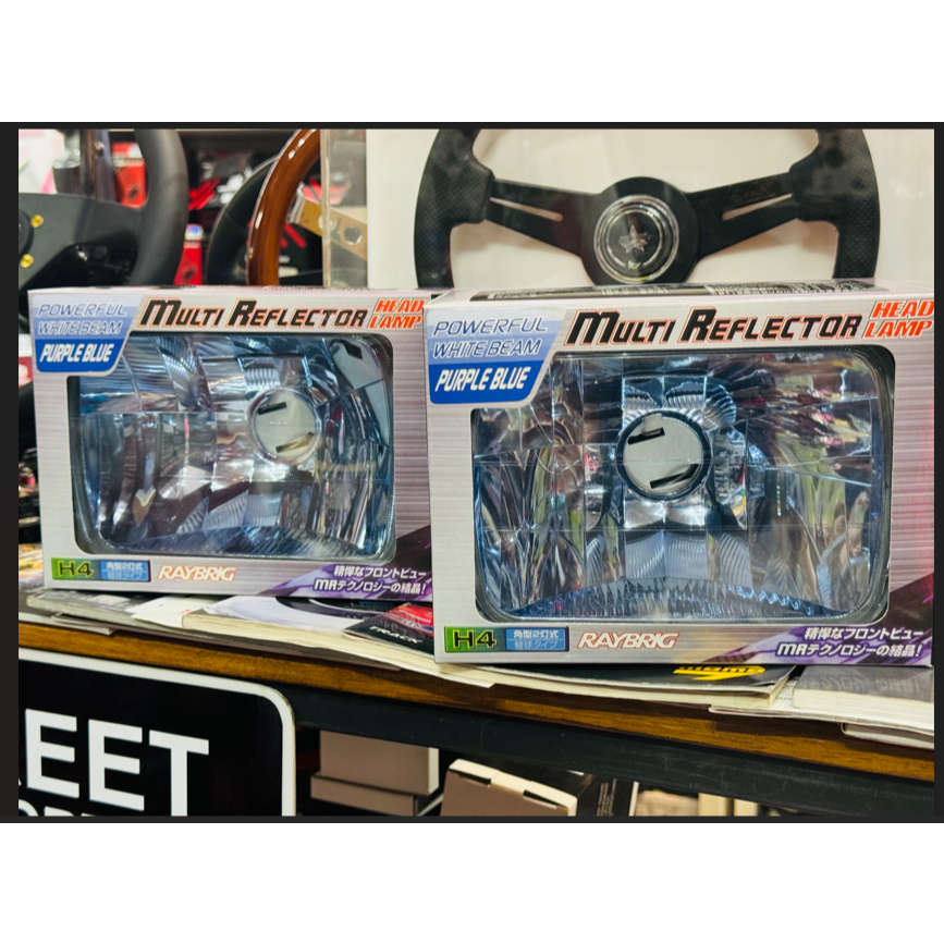 ไฟหน้ารถยนต์ ไฟป๊อปอัพ ไฟหน้าสี่เหลี่ยม Raybrig New แท้ เลนส์ฟ้า ทนความ ...