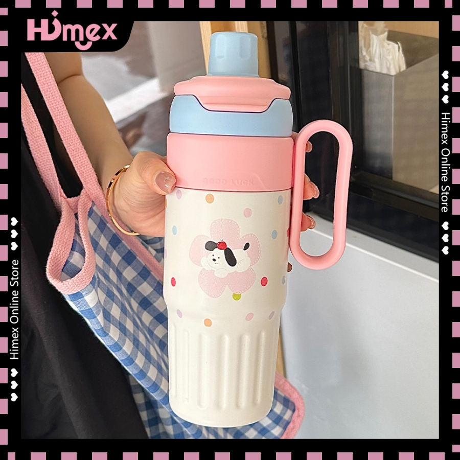 Himex แก้วเยติ ขวดน้ำเก็บความเย็น 780ml แก้วกาแฟ สแตนเลส316 แก้วน่ารัก ความจุสูง แบบใหม่มีที่จับ ...