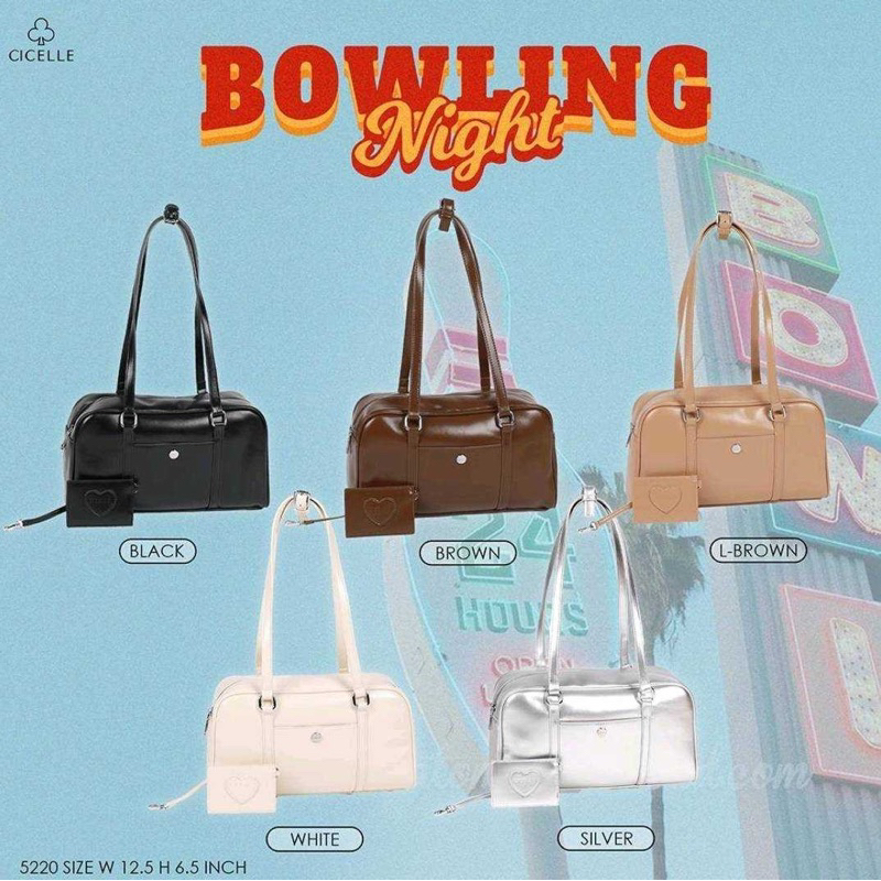 กระเป๋าแบรนด์ CICELLE (ซี-เซล) สไตล์ Modern Luxury 522 รุ่นโบว์ลิง ...