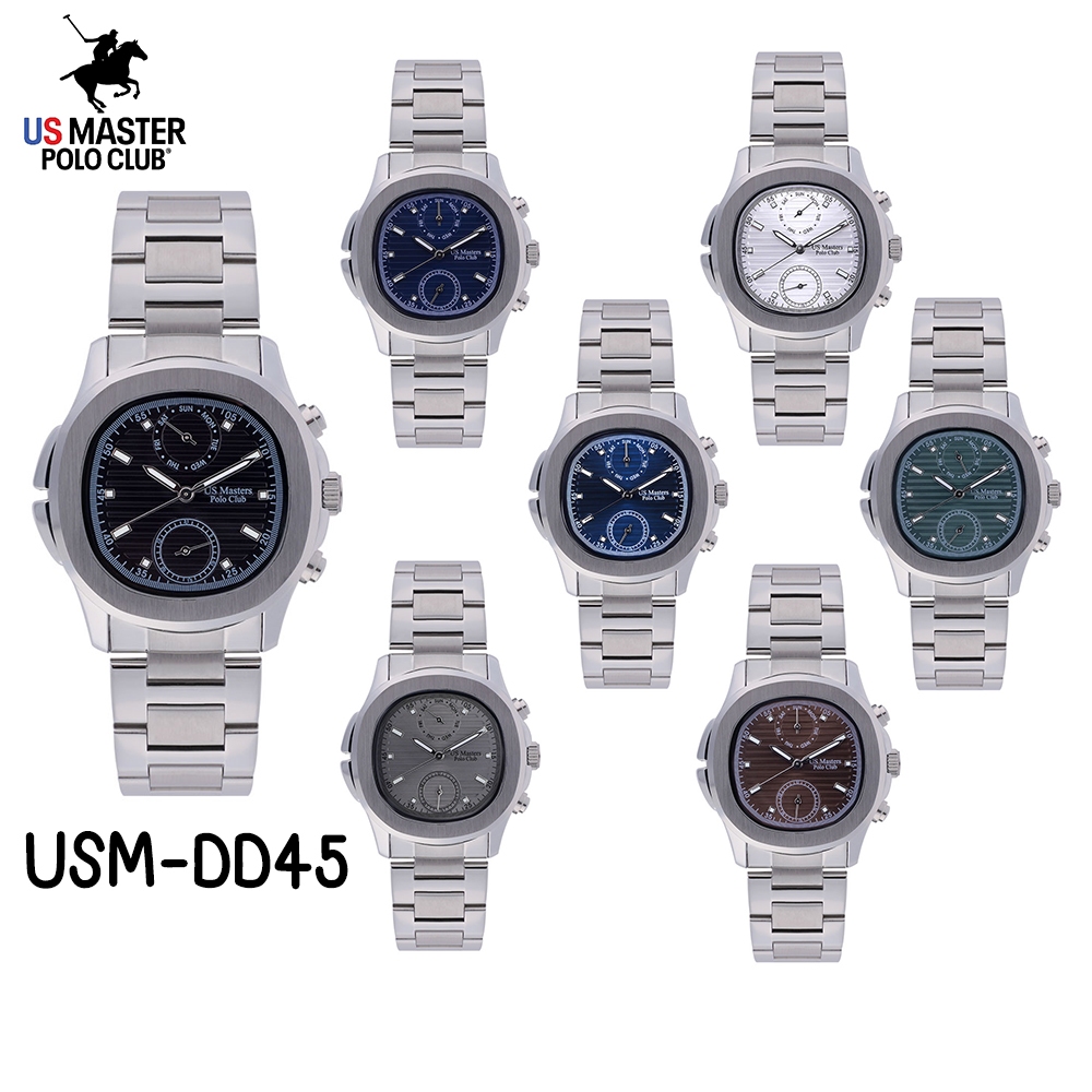 US Master Polo Club นาฬิกาข้อมือผู้ชาย EMPIRE SPORTY DAY DATE ROSEMARY สายสแตนเลส รุ่น USM-DD45 ...