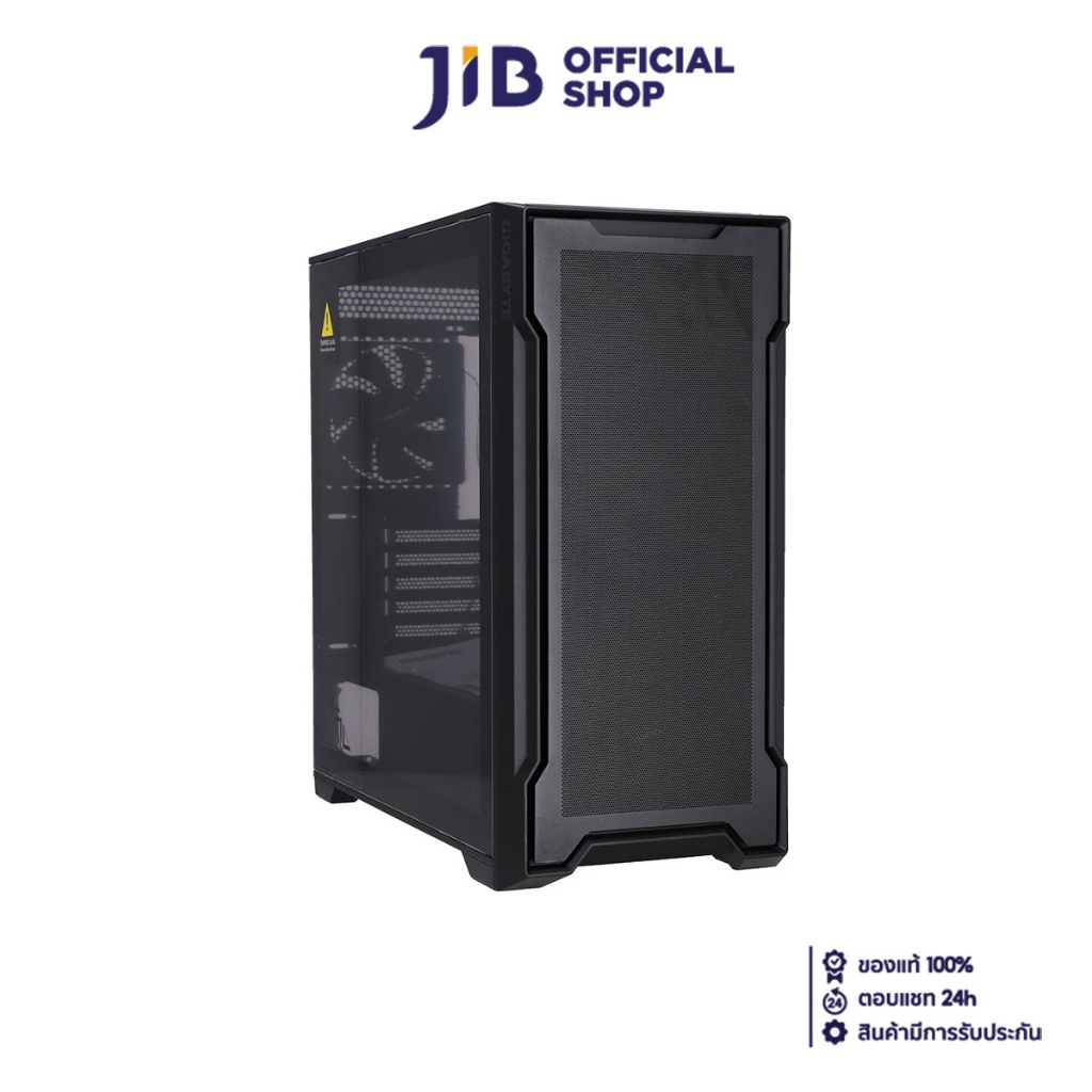 CASE (เคส) GIGABYTE C102 GLASS (BLACK) (MICRO-ATX) (GB-C102G GLOBAL ...