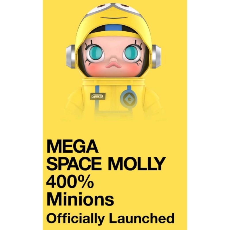 Mega Space Molly x Minions 400% พร้อมส่ง กทม ส่วนร้านโค้ดคุ้ม แท้ popmart | Shopee Thailand