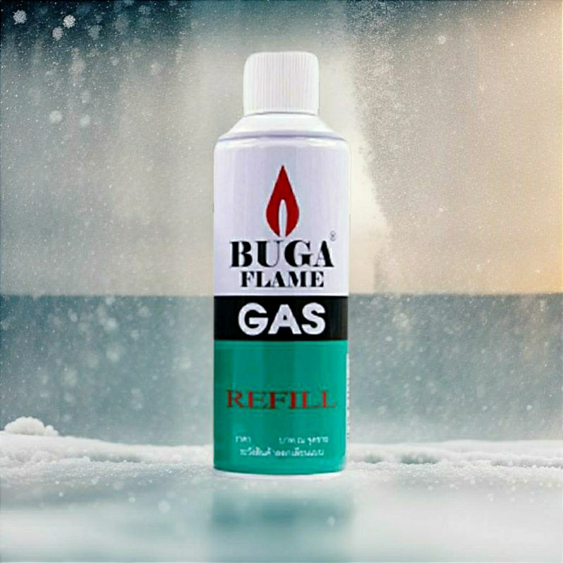 แก๊สเติมไฟแช็ค กระป๋องใหญ่ ขนาด 290 กรัม BUGA FLAME Gas | Shopee Thailand