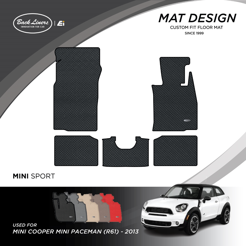 พรมปูพื้นรถยนต์เข้ารูปสำหรับ Mini Paceman รุ่นR61 (ปี2013) | Shopee ...