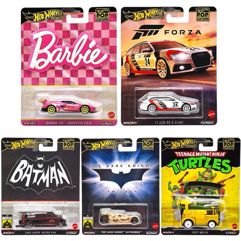 Hotwheels Premium | Pop Curture ( Corvette BARBIE , Audi Forza , BATMAN ...