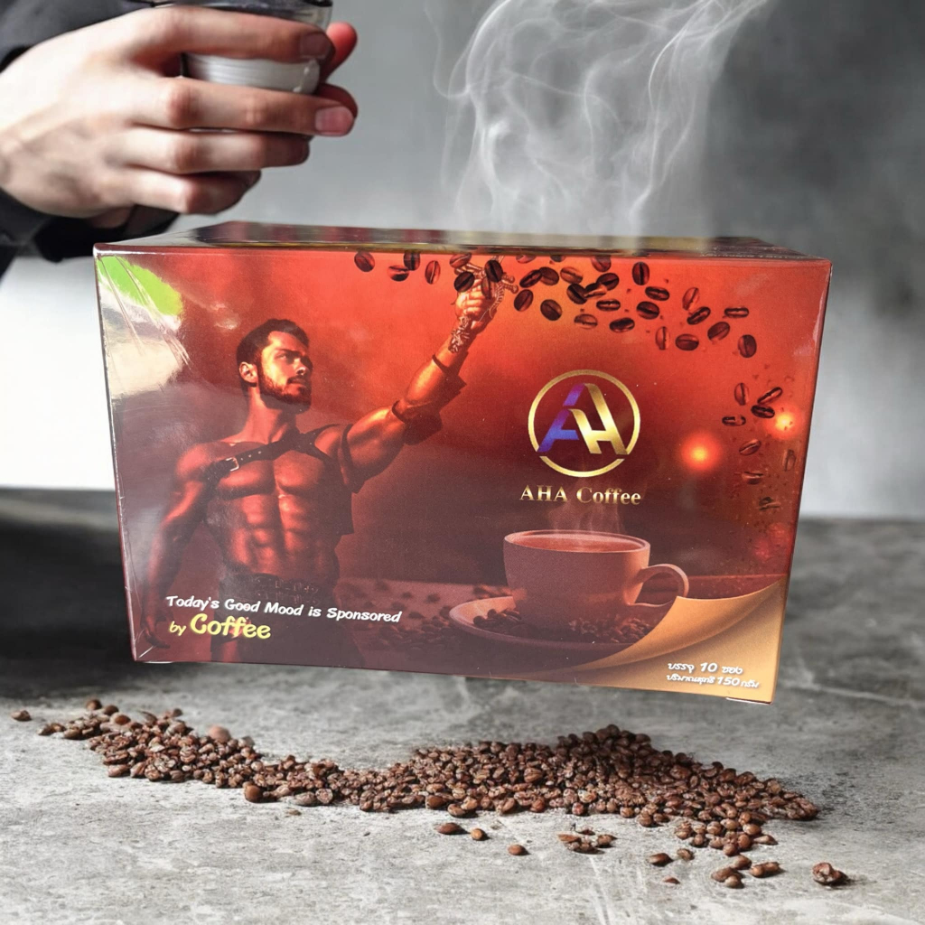กาแฟสำเร็จรูป ตราอาฮ่า AHA COFFEE 1กล่องบรรจุ 10ซอง | Shopee Thailand