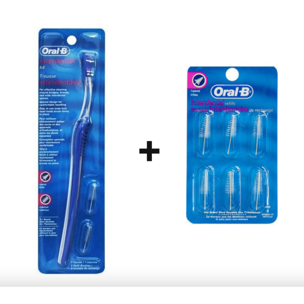 Oral-B Interdental Set (ด้าม + refills) อุปกรณ์เสริมสำหรับทำความสะอาดซอกฟัน | Shopee Thailand