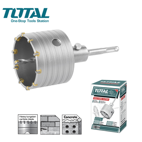 TOTAL โฮลซอเจาะคอนกรีต เจาะปูน 50 65 80 100 110 120 มม. TAC430501 ...