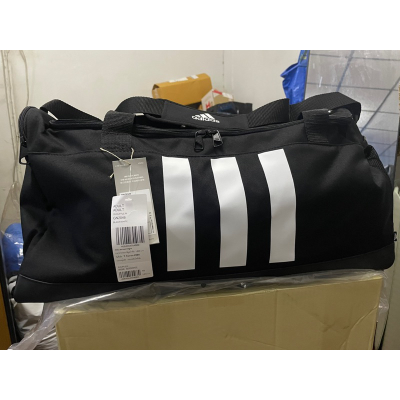 (แท้/พร้อมส่ง) Adidas กระเป๋า 3S DUFFLE M ขนาดมาตรฐาน สีดำ | Shopee Thailand