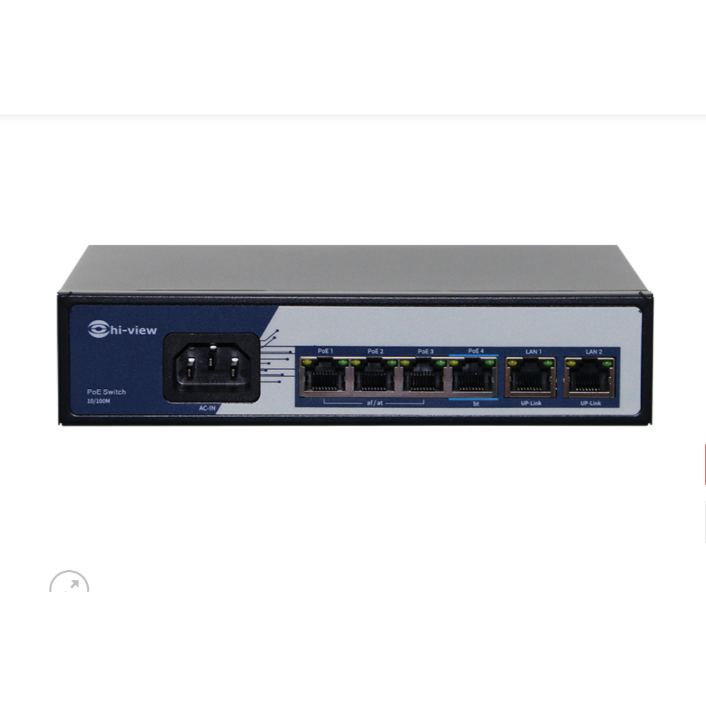 สวิตซ์ Hi-view : Smart PoE Switch 6 CH รุ่น HS-SW6 2P4 BT-AI | Shopee ...