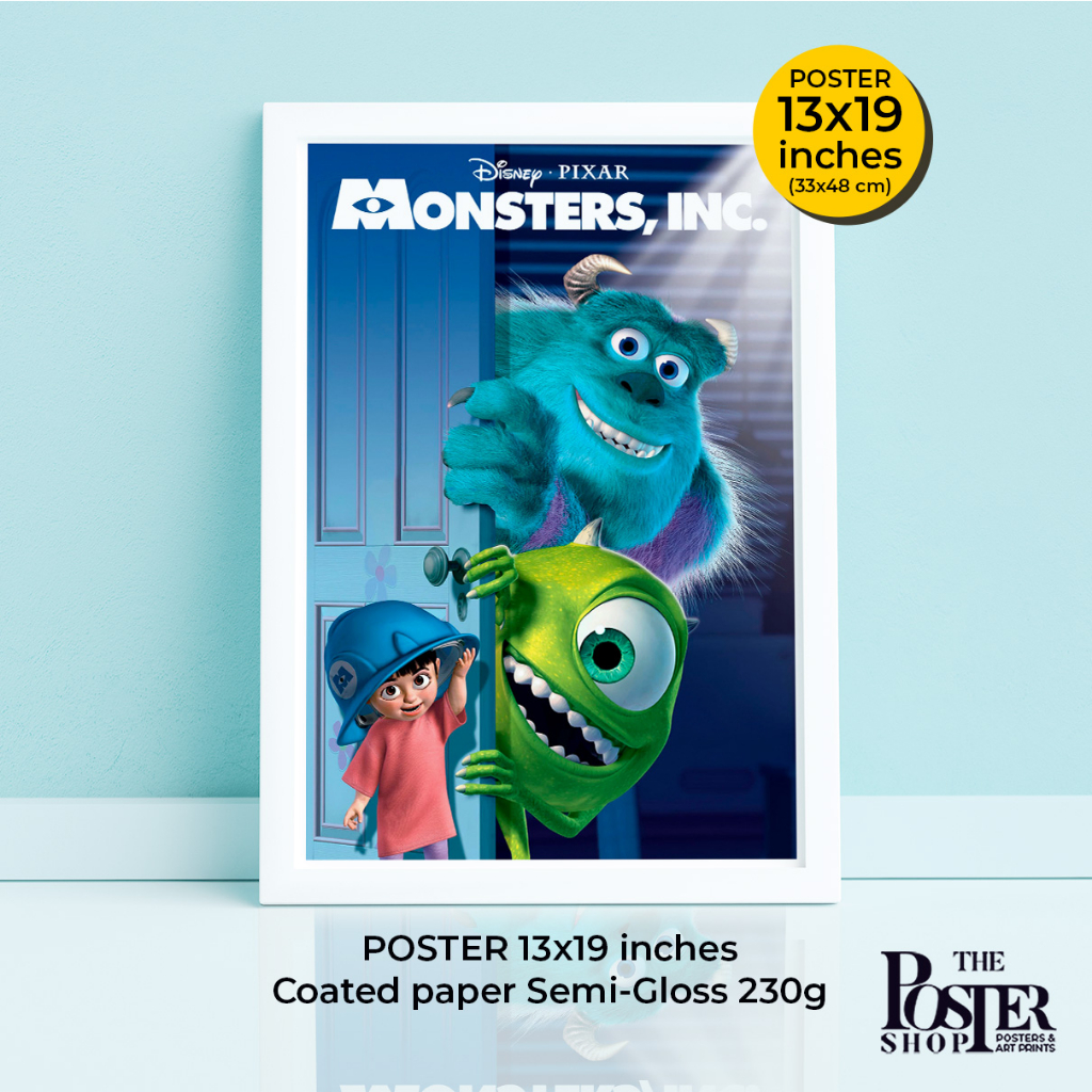 Monsters, Inc / Monsters University Poster ภาพขนาด 13x19 นิ้ว | Shopee ...