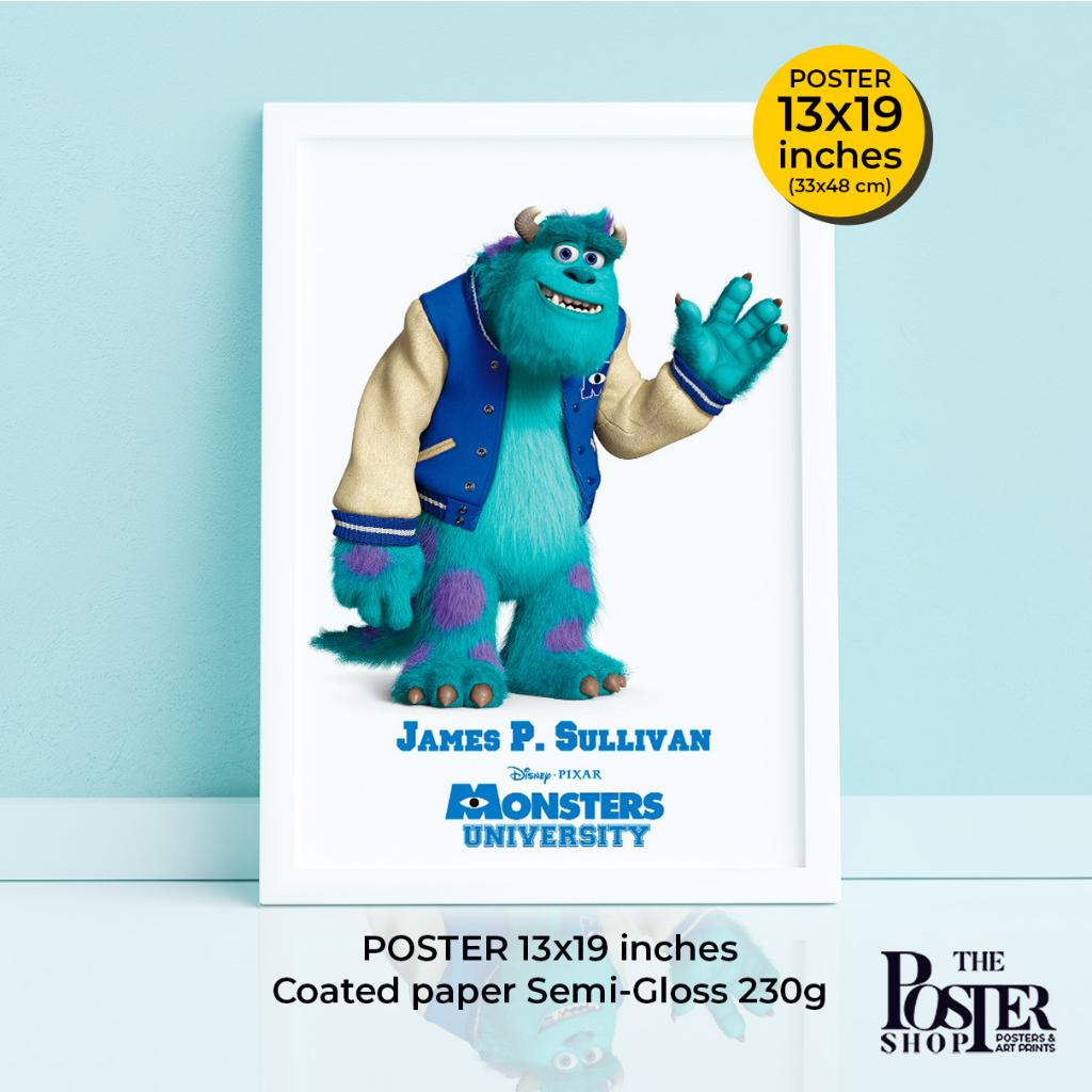Monsters, Inc / Monsters University Poster ภาพขนาด 13x19 นิ้ว | Shopee ...