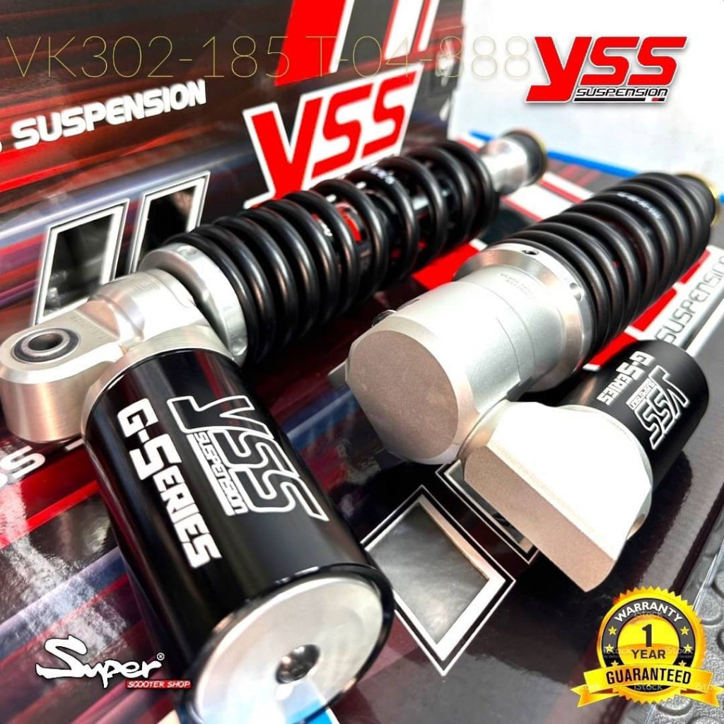โช้คหน้า-หลัง YSS รุ่นSPRINT สีดำ CODE : VK302-185T-02-888 CODE : OK302-380T-03-888 | Shopee ...