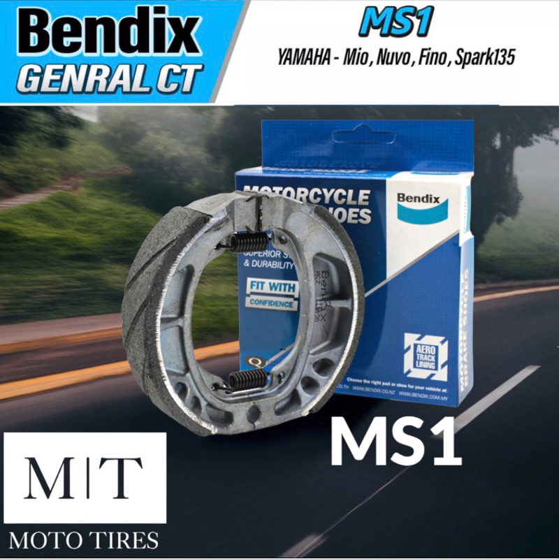 BENDIX MS1 ผ้าเบรคดั๊มหลัง สำหรับ MIO NOUVO FINO SPARK135 | Shopee Thailand