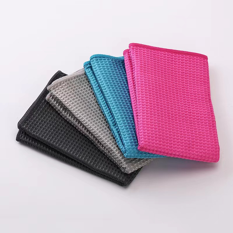 ผ้าเช็ดกระจก Microfiber Waffle Weave วัฟเฟิล วีฟ สำหรับเช็ดทำความสะอาด ...