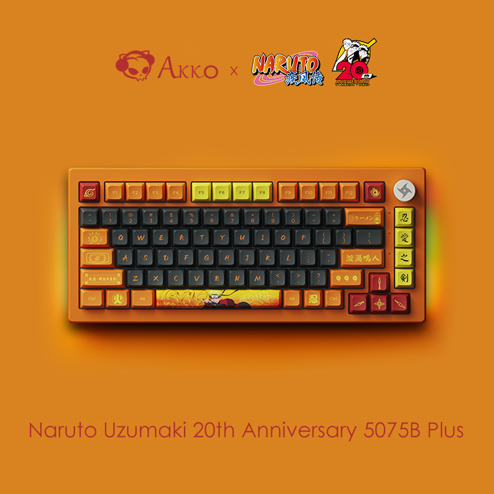 คีย์บอร์ด Akko 5075B Plus Naruto Limited Edition ใช้งานไร้สาย รองรับ ...