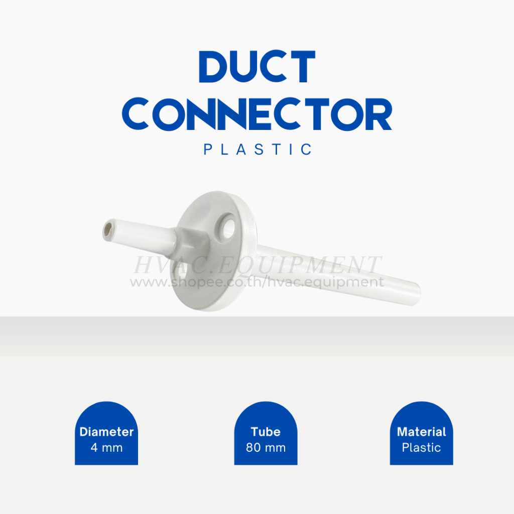 Duct Connector, Plastic, Pressure port, Length 80 mm | Shopee Thailand