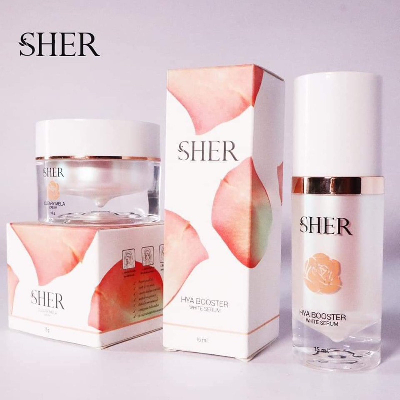 SHER เซ็ตหน้าใส ชะลอ ริ้วรอย | Shopee Thailand