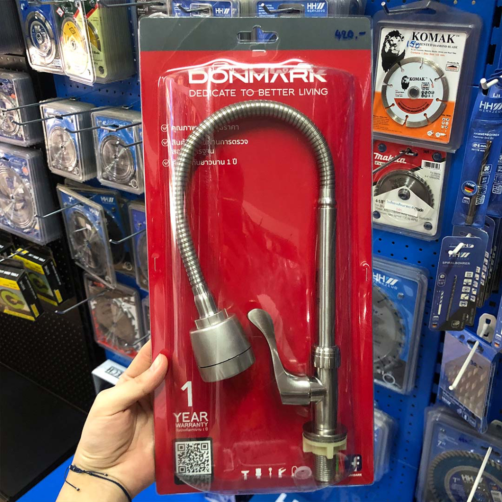 DONMARK ก๊อกซิงค์อ่างล้างจาน สแตนเลส 304 แท้ สามารถปรับได้ 2 โหมด รุ่น DKS-423 | Shopee Thailand