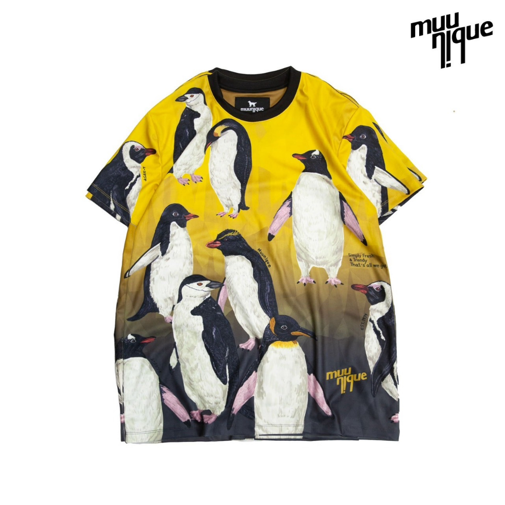 MUUNIQUE JP.T-shirt เสื้อยืด รุ่น Penguins เพนกวิน | Shopee Thailand