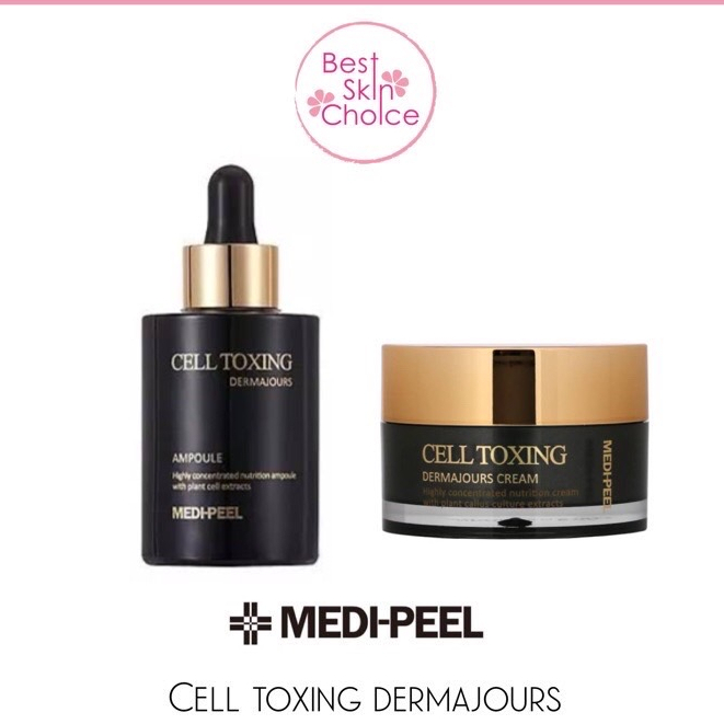 MEDI-PEEL CELL TOXING DERMAJOURS CREAM 50g / Ampoule 100 ml., | Shopee ...