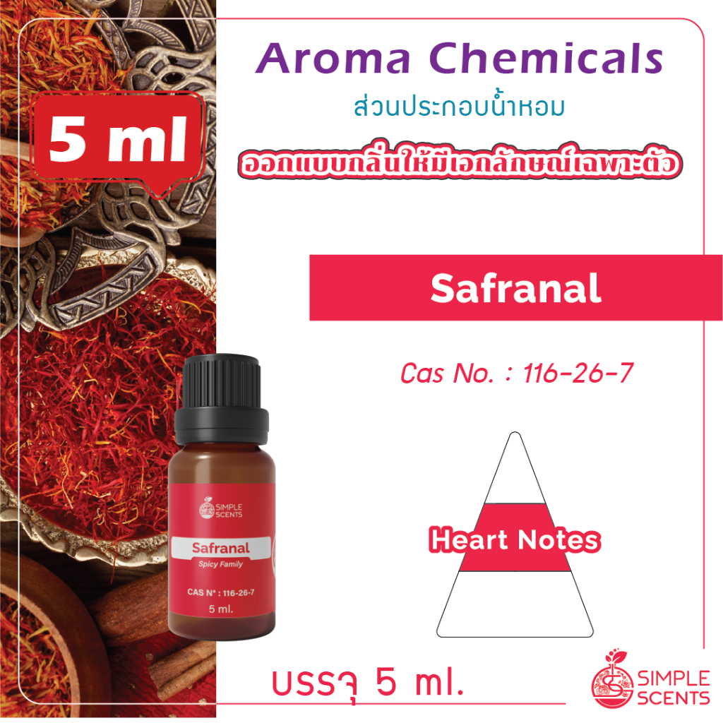 List 3 : Aroma Chemicals / Muscone 5 ml & Safranal 5 ml & Vetival 15 ml ...