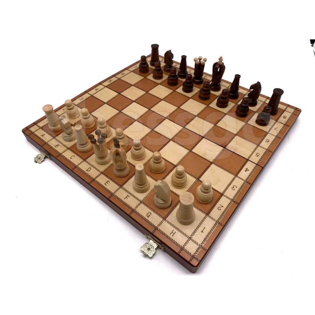 [Super_Chess] ชุดหมากรุกสากลไม้ (แม่เหล็ก) Gold Knight Chess Set 6 ...