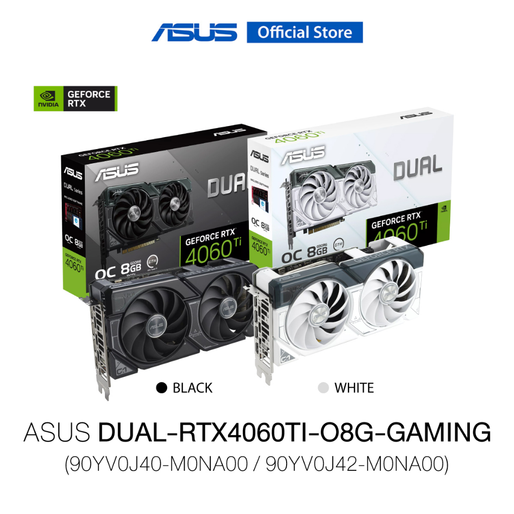 ASUS DUAL-RTX4060TI-O8G-GAMING (90YV0J40-M0NA00/90YV0J42-M0NA00), VGA ...