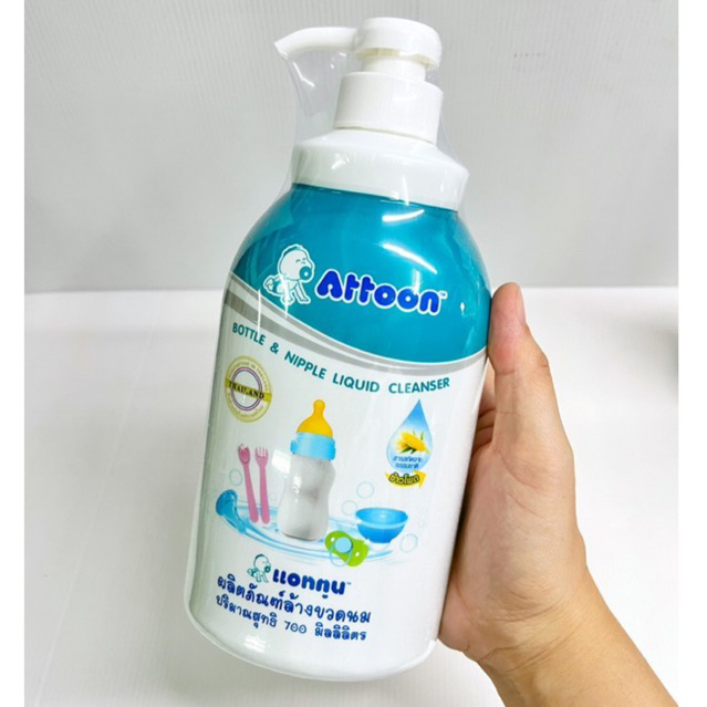 Attoon น้ำยาล้างขวดนม รุ่นหัวปั๊ม ขนาด 700 ml. | Shopee Thailand