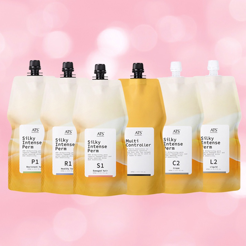 ATS Silky Intense Perm 400 ML.น้ำยายืด และ ดัดผม ช่วยให้เส้นผมแข็งแรง ...