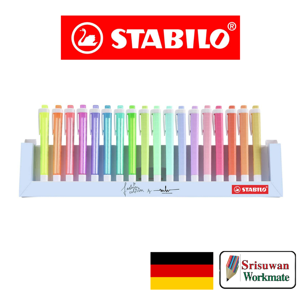 Stabilo 275/18-01-05 Swing Cool Pastel Desk Set 18 สี ชุดปากกาเน้น ...