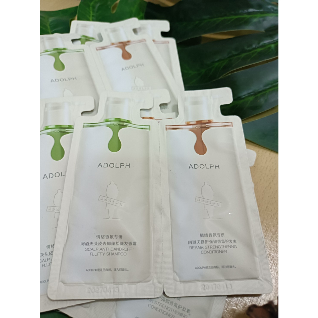 #พร้อมส่ง แชมพูและครีมนวด Adolph สูตร Scalp anti-dandruff fluffy ...
