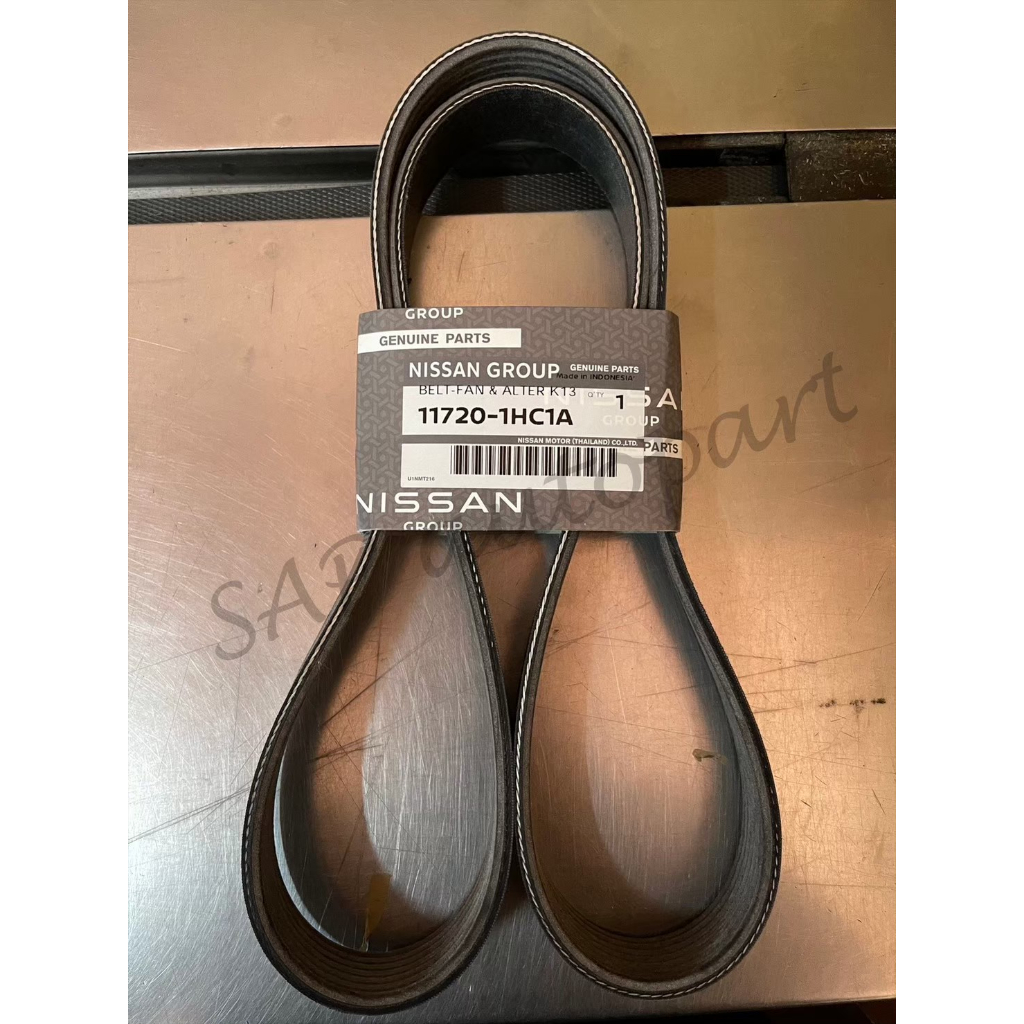 แท้ศูนย์! สายพานหน้าเครื่อง Nissan นิสสัน MARCH มาร์ช/ ALMERE อัลเมร่า ...