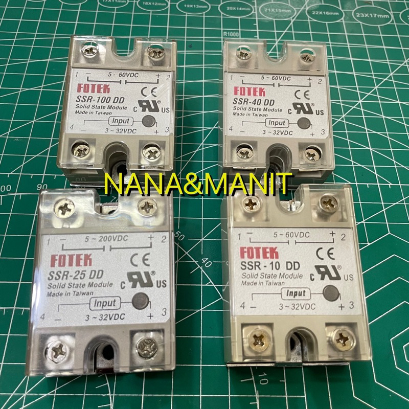 SSR-10DD SSR-25DD SSR-40DD SSR-50DD SSR-100DD Solid State Relay Made in Taiwan🇹🇼 พร้อมส่งในไทย🇹🇭 ...