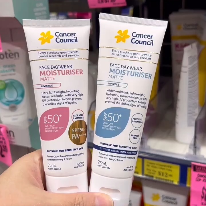 Cancer Council Australia Face Day Wear Moisturiser Matte SPF 50+ UVA UVB 75ml | Shopee Thailand