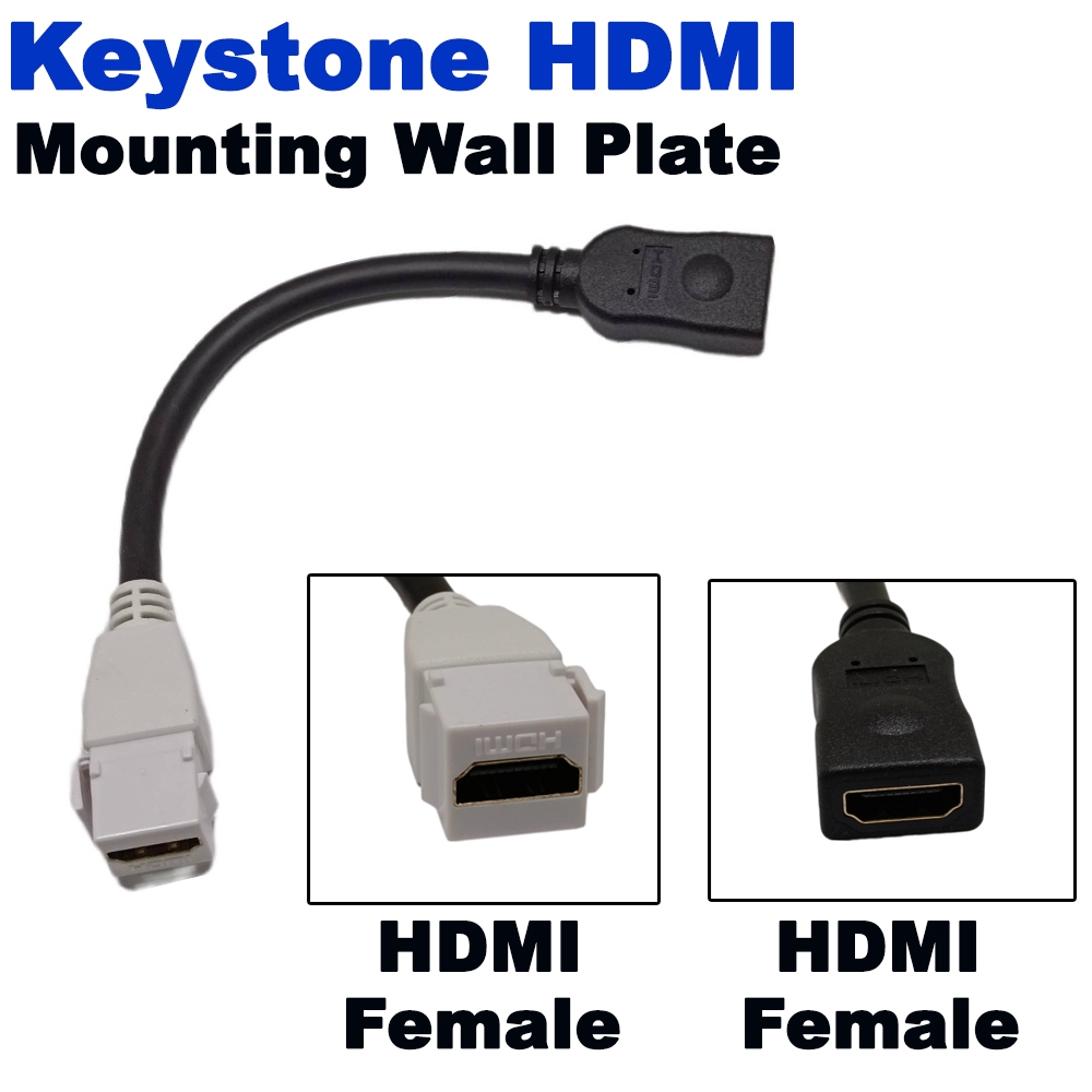 สาย HDMI สำหรับหน้ากากแลน Keystone HDMI Mounting Wall Plate Connector ...