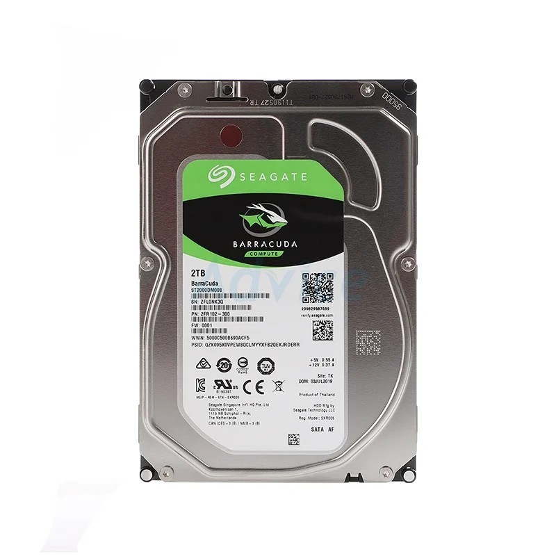 2 TB HDD SEAGATE BARRACUDA (7200RPM, 256MB, SATA-3, ST2000DM008) | Shopee Thailand