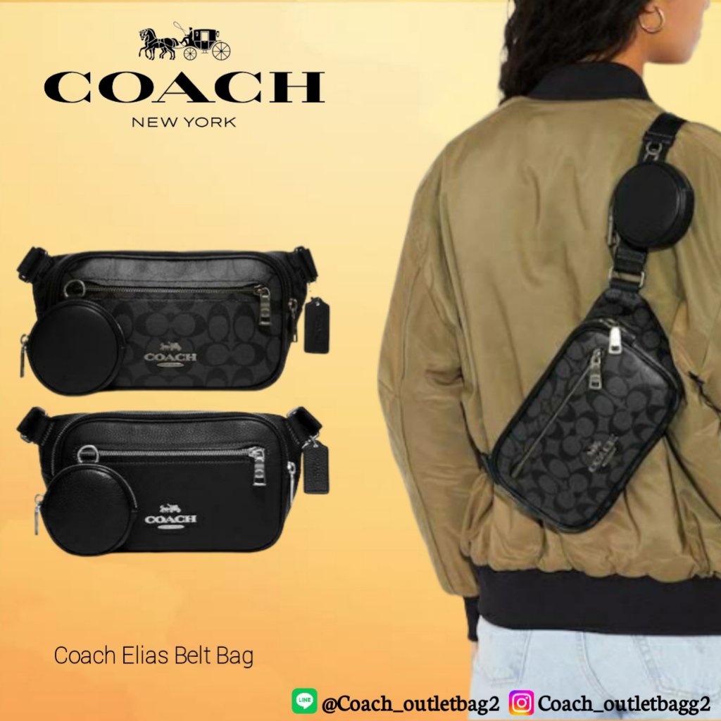 💯Coach Elias Belt Bag | Shopee Thailand
