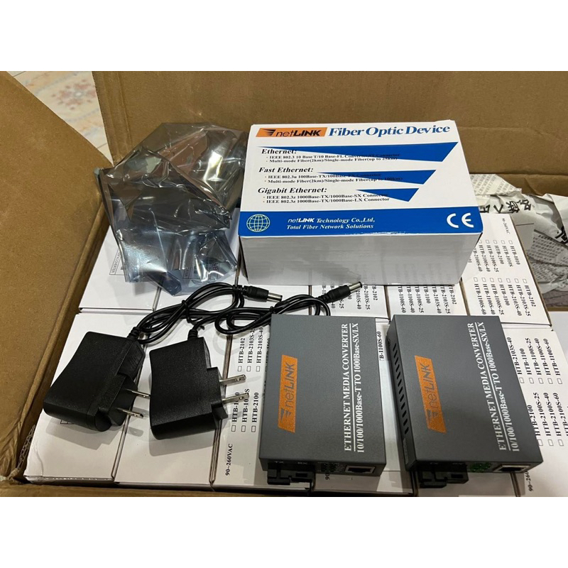 Netlink Media/1000 Gigabit Media Converter 1000M RJ45 Single Fiber ...