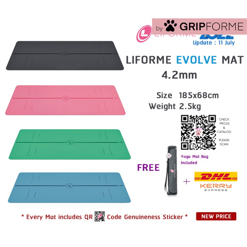 Liforme Evolve 4.2 mm Liforme yoga mat เสื่อโยคะ ORDER AT GripForMe ...