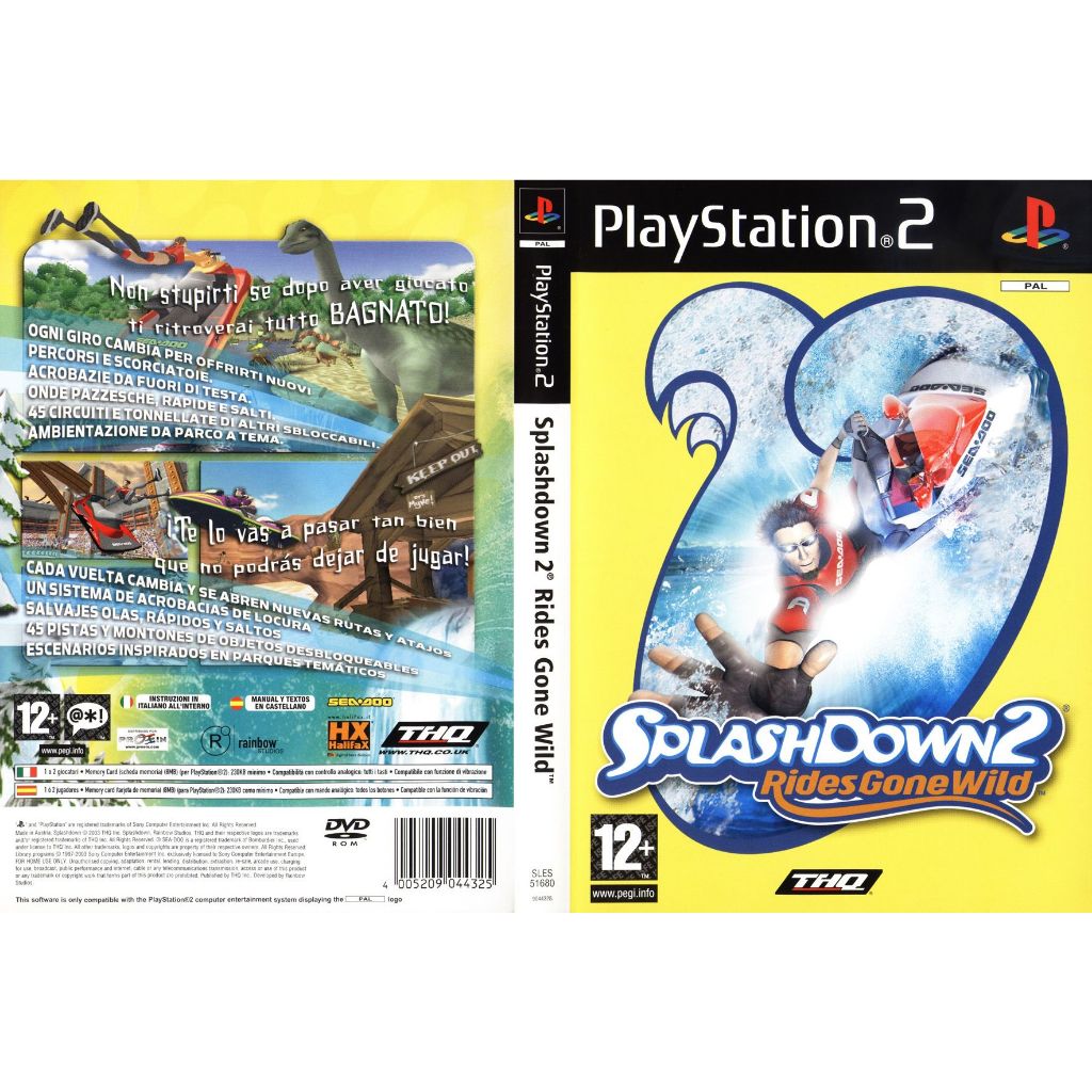 แผ่นเกมส์ PS2 Splashdown 2 Rides Gone Wild สกรีนแผ่น คุณภาพ ส่งไว (DVD) | Shopee Thailand